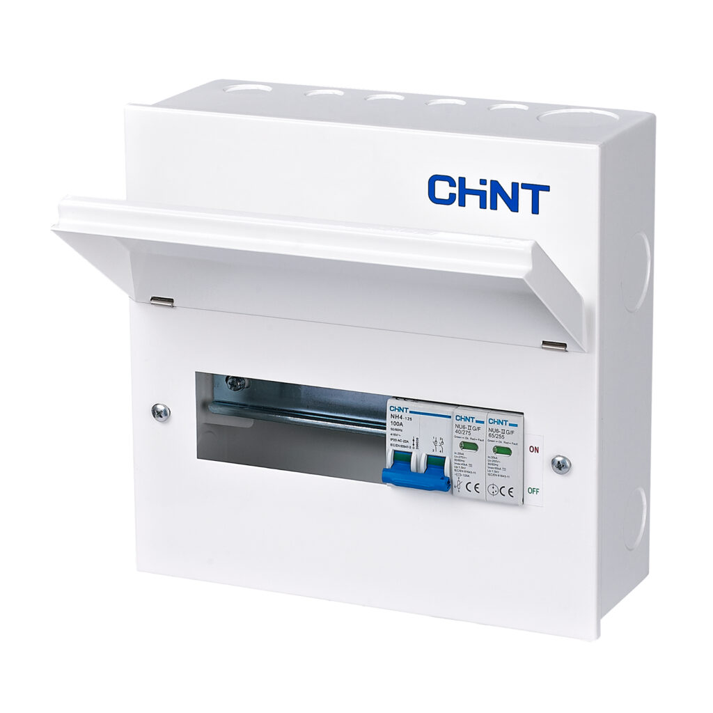 CHINT – 6 way main switch board – 100A. NX3-10MS-SPD | Miken Electronics